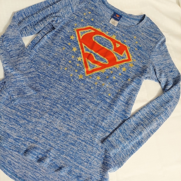 DC Comics | Sweaters | Superman Blue Light Sweater | Poshmark